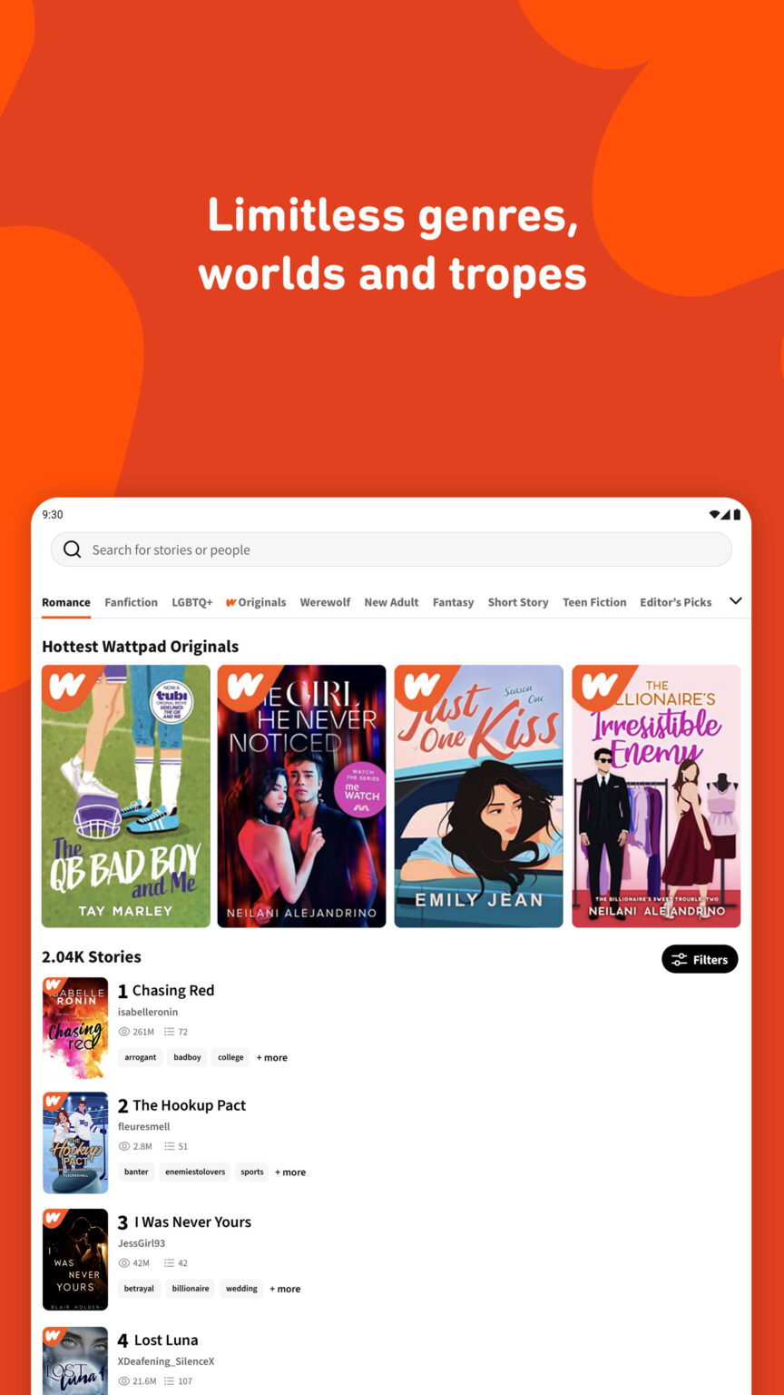 Wattpad - Read & Write Stories 11.15.1 APK Download by Wattpad.com - APKMirror