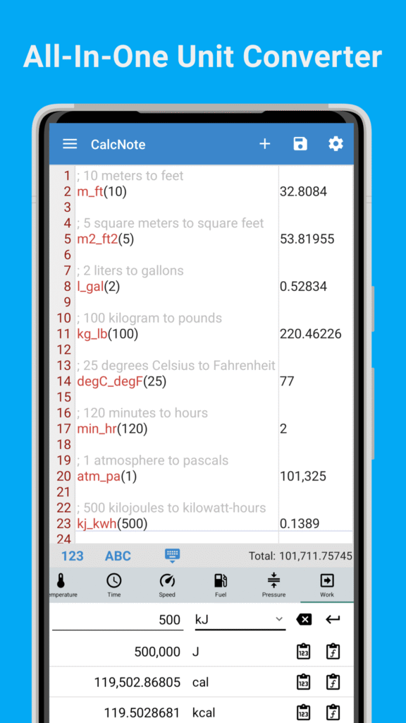 CalcNote - Notepad Calculator 2.25.110 APK Download by burton999 ...