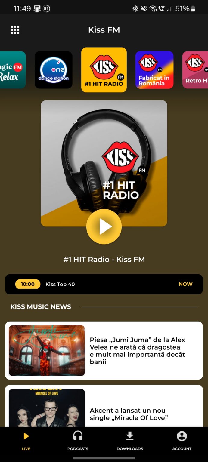 Kiss FM Romania 5.10.7 APK Download by AG RADIO HOLDING SRL - APKMirror