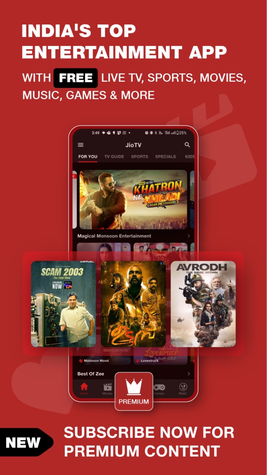 JioTV: Live TV, Catch-Up & OTT 7.1.7 APK Download by Jio Platforms ...