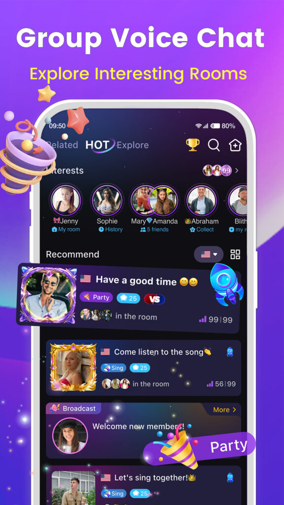 Hiya-Group Voice Chat 4.45.1 APK Download by Funi Pte Ltd - APKMirror