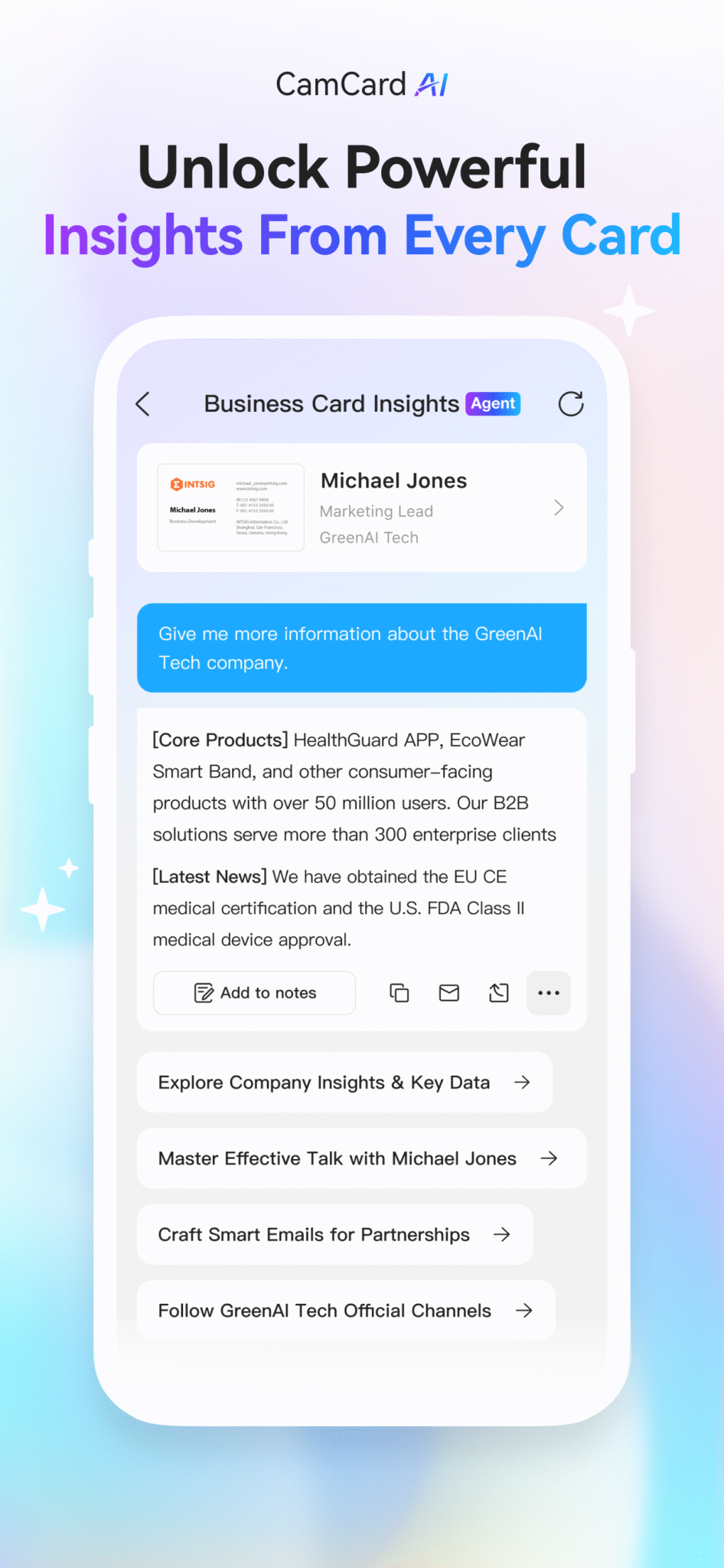 CamCard AI Scanner, Transcribe 7.88.7.20260327 APK Download by INTSIG ...
