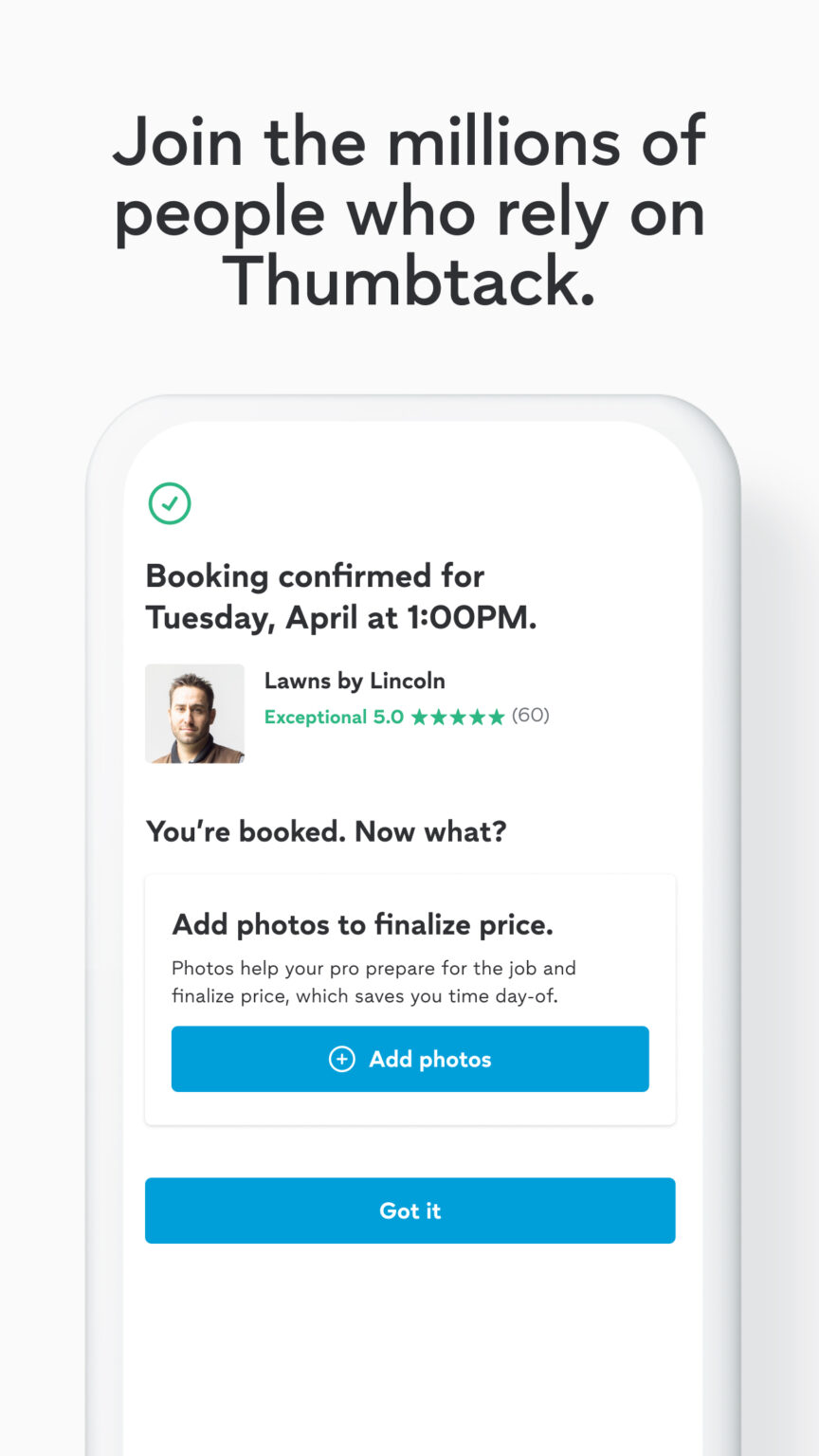 Thumbtack: Hire Service Pros 400.2 (120-640dpi) (Android 9.0+) APK Download by Thumbtack - APKMirror