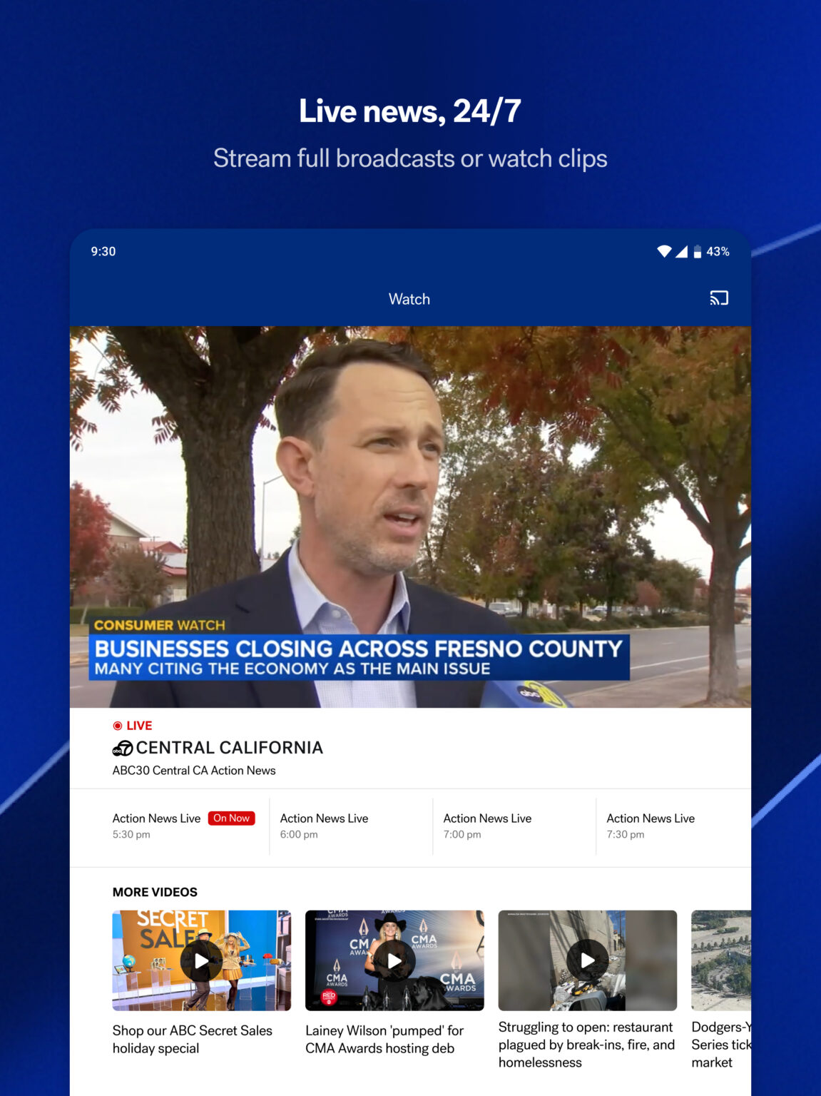 ABC30 Central CA (Android TV) 11.1.2 APK Download by Disney - APKMirror