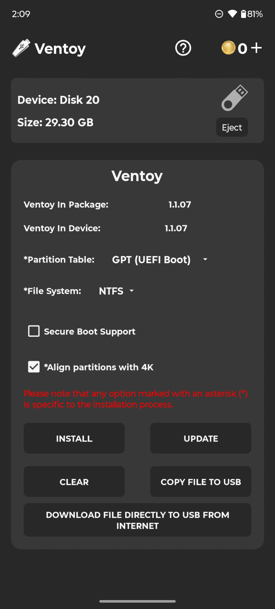 Ventoy (Unofficial) 9.14.0 (1.1.10) APK Download by MixApplications ...