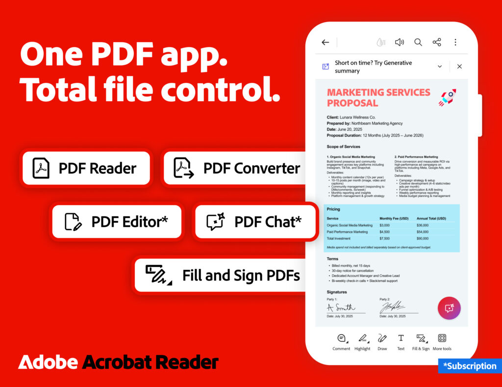 Adobe Acrobat Reader: Edit PDF 25.12.1.42581 beta APK Download by Adobe ...