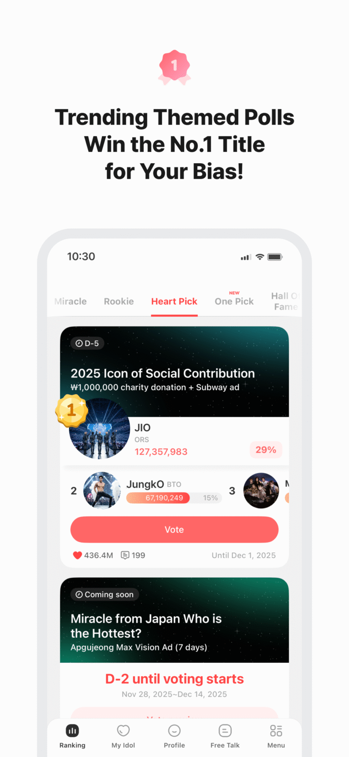 Kpop Idol Vote - CHOEAEDOL 10.10.3 APK Download by ExodusEnt. - APKMirror