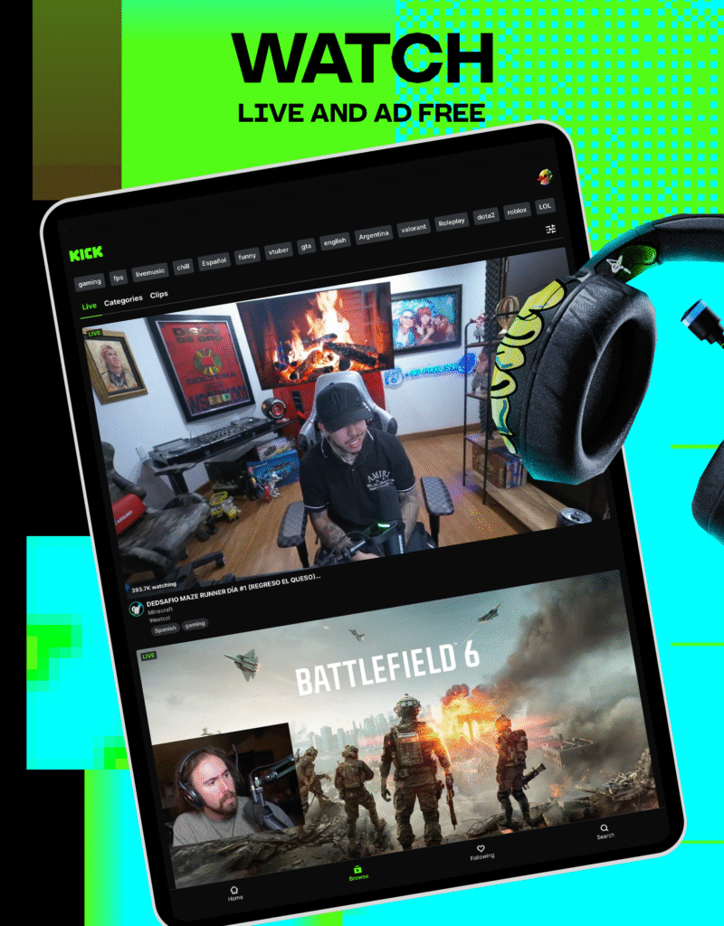 Kick: Live Streaming 38.0.0 (nodpi) (Android 5.1+) APK Download by KICK ...