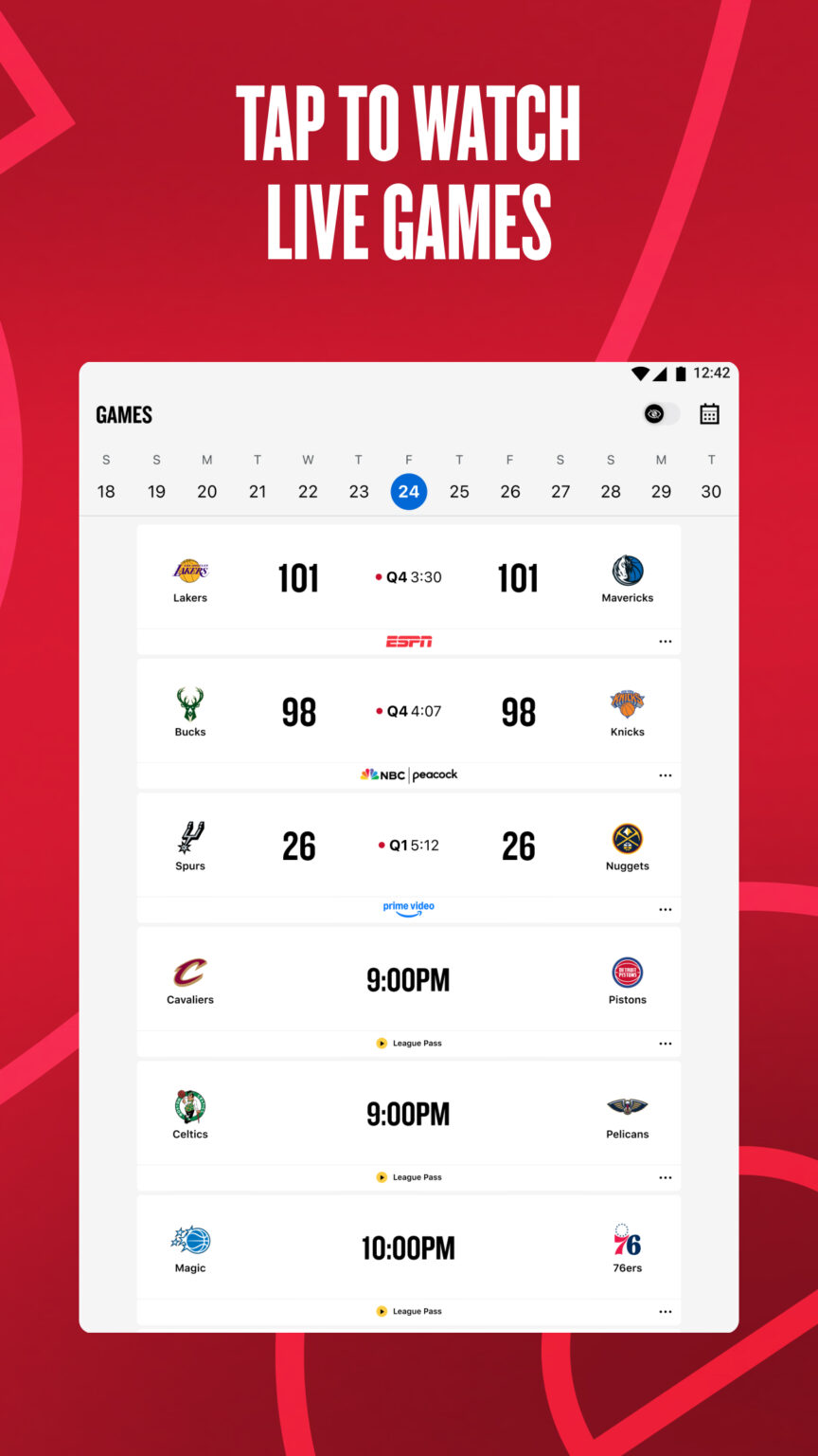 NBA: Live Games & Scores (Android TV) 0.80.0.20260114190347 APK ...