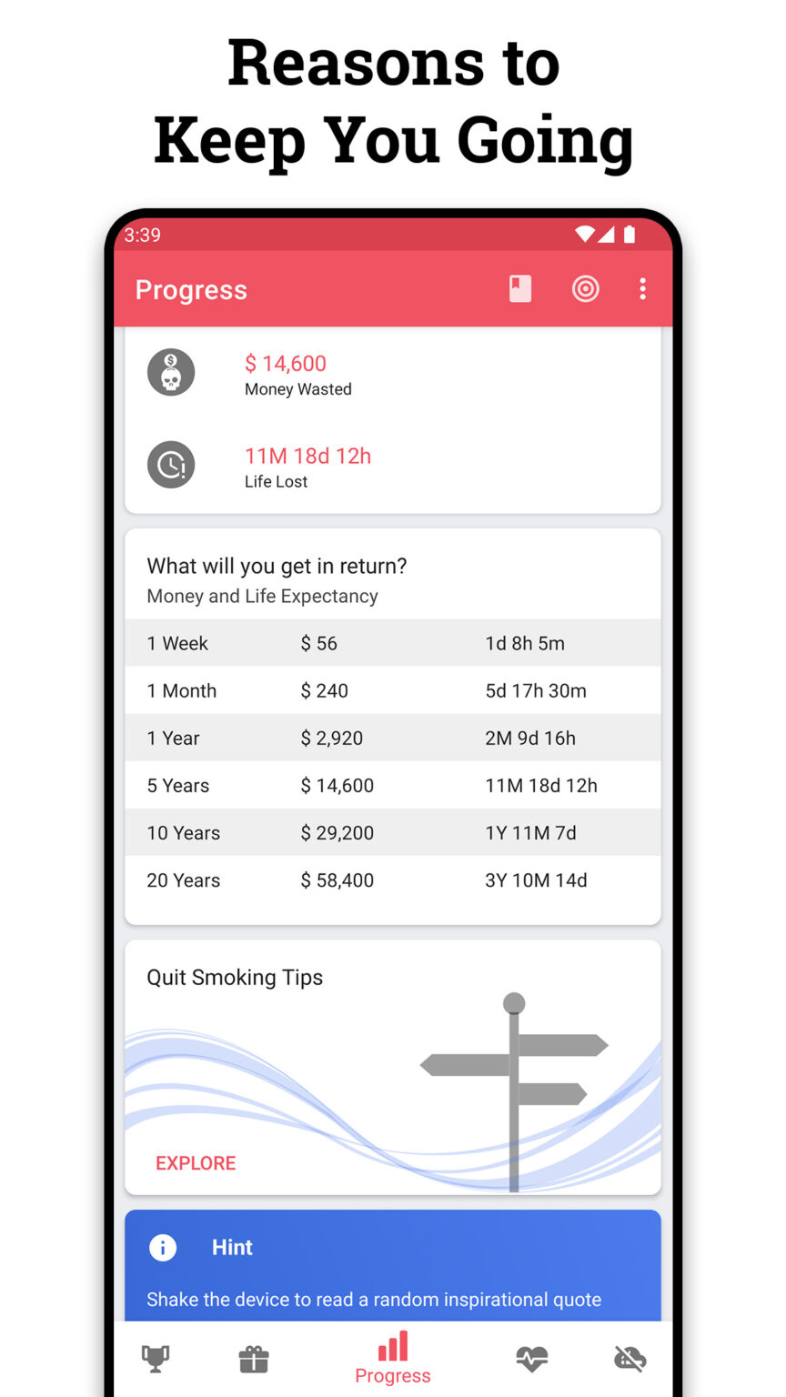 Quit Tracker: Stop Smoking 2.26 (Android 8.0+) APK Download by despDev ...