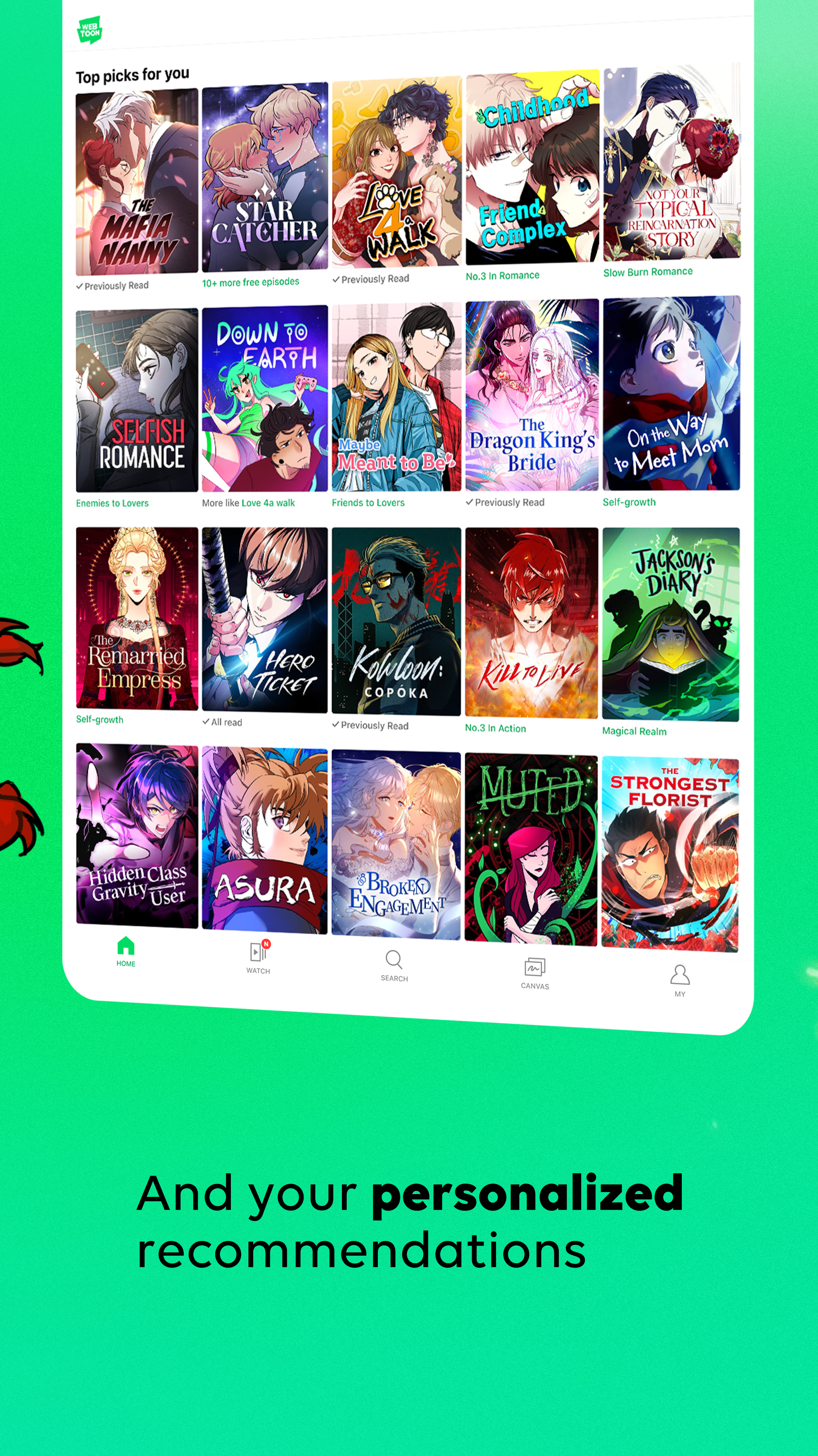 WEBTOON: Manga, Comics, Manhwa 3.7.1 (arm64-v8a + arm-v7a) (Android 8.0 ...