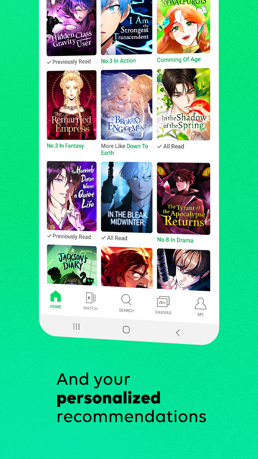 WEBTOON: Manga, Comics, Manhwa 3.7.1 (arm64-v8a + arm-v7a) (Android 8.0 ...