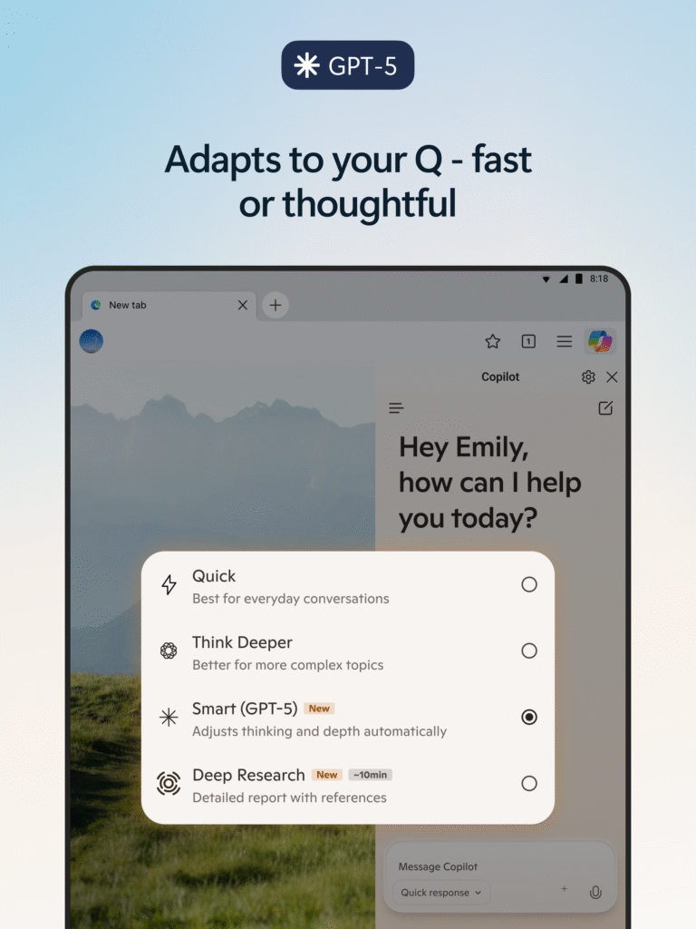 Microsoft Edge: AI browser 145.0.3800.99 (arm64-v8a) (Android 10+) APK ...