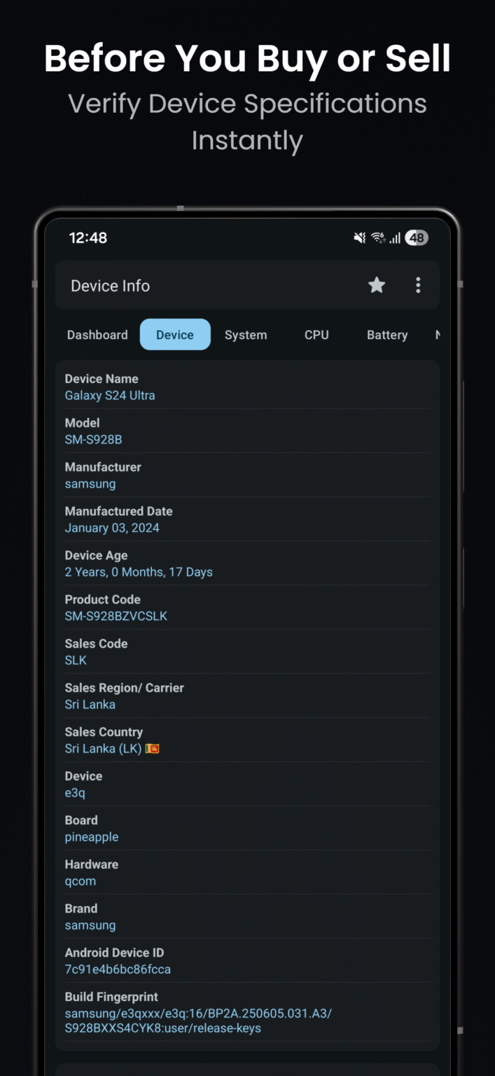 Device Info: System & CPU Info 3.4.2.3 APK Download by Yasiru ...