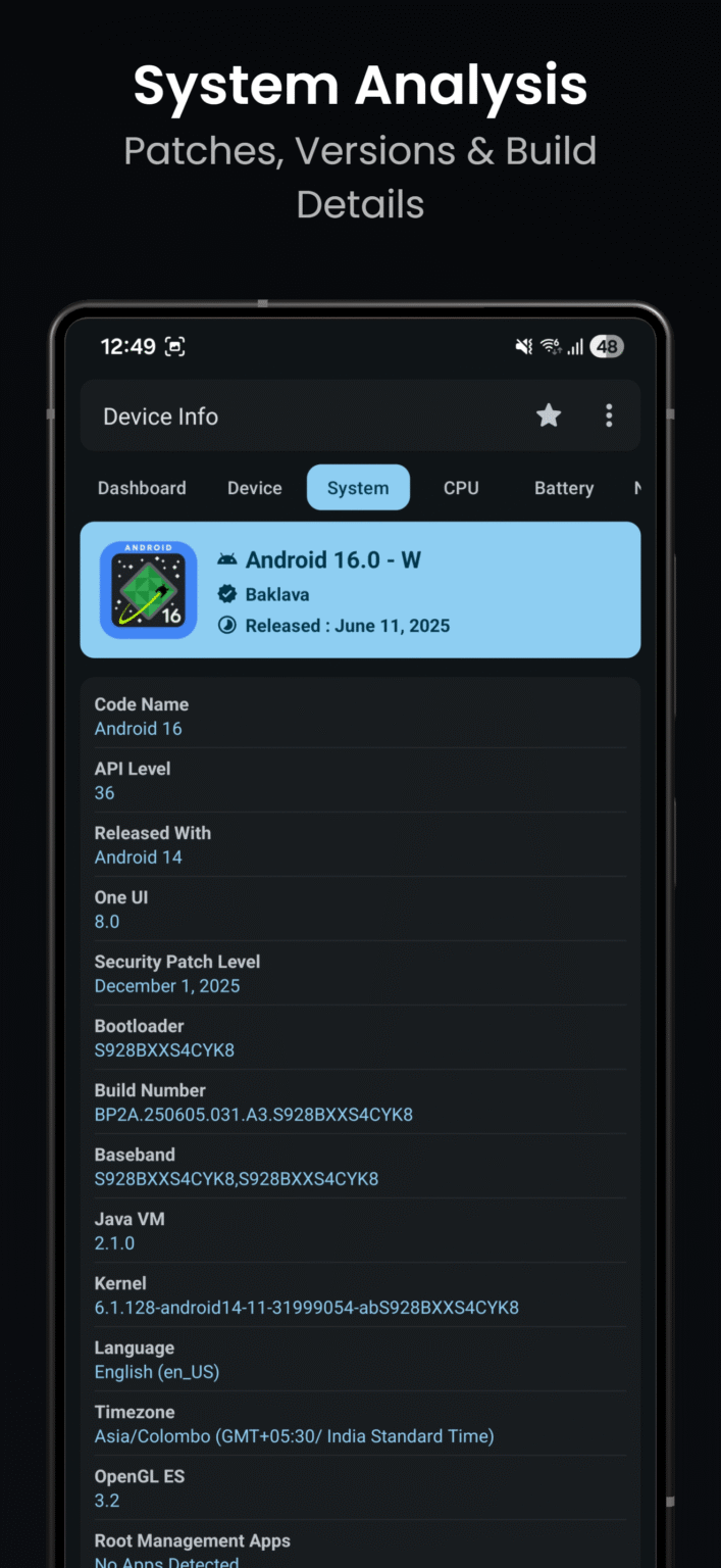 Device Info: System & CPU Info 3.4.2.3 APK Download by Yasiru ...