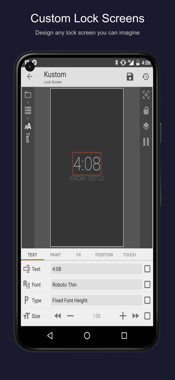 KLCK Kustom Lock Screen Maker 3.82b616717 (Early Access) (120-640dpi ...