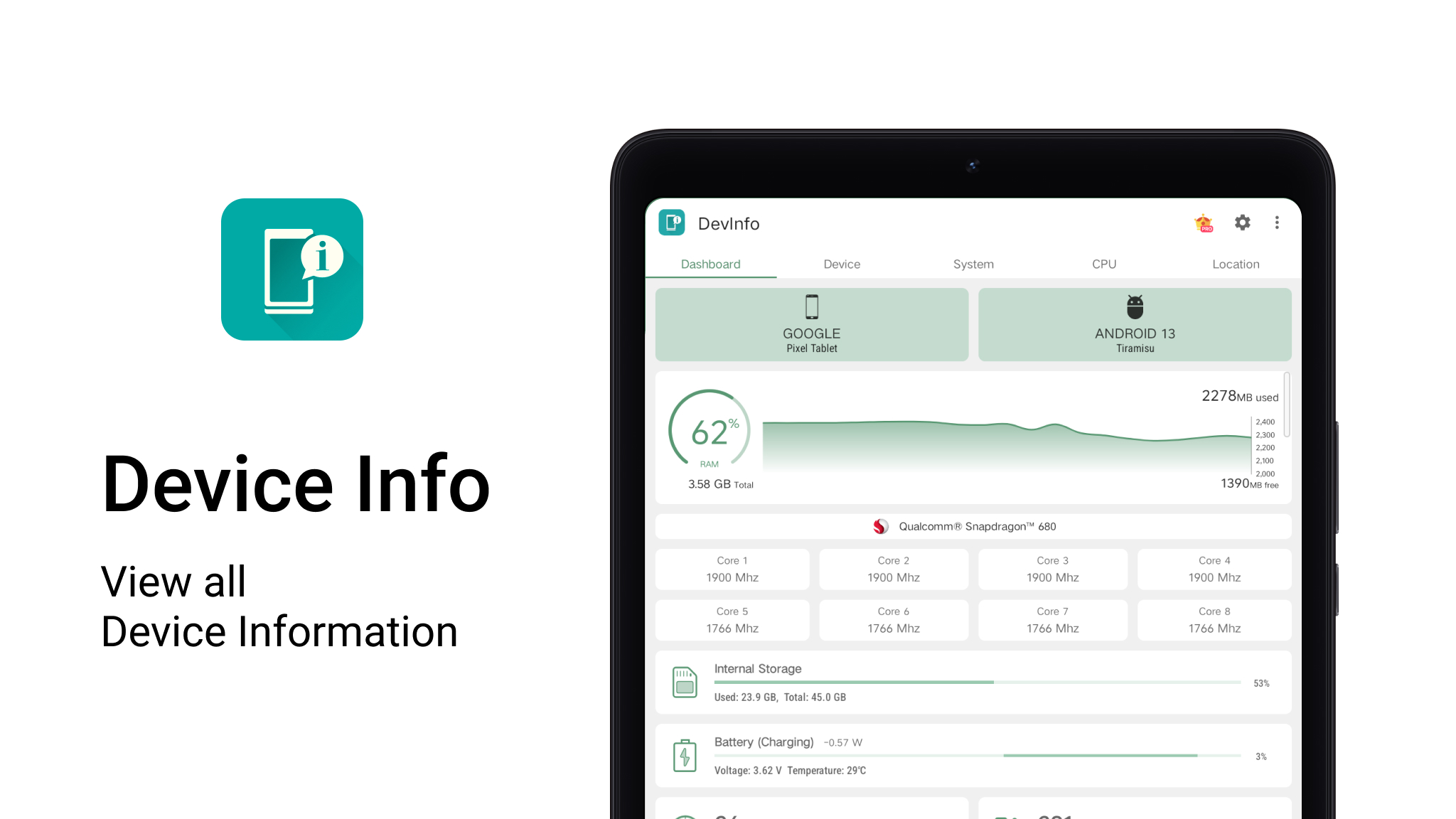 Device Info: View phone info v2.9.8 (nodpi) (Android 5.0+) APK Download ...