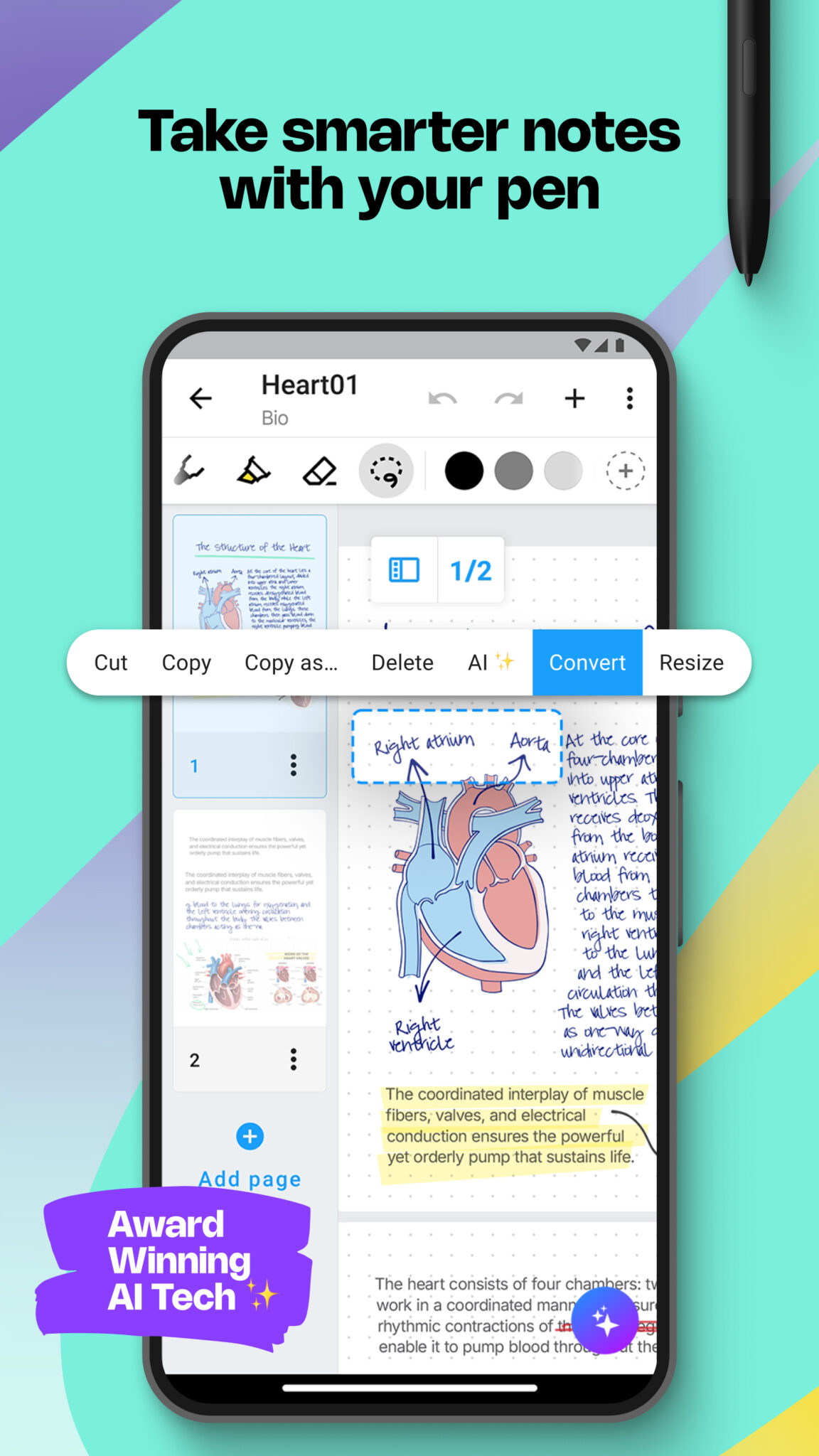 MyScript Notes: AI Note Taking 6.1.3 (x86) (nodpi) (Android 7.0+) APK ...