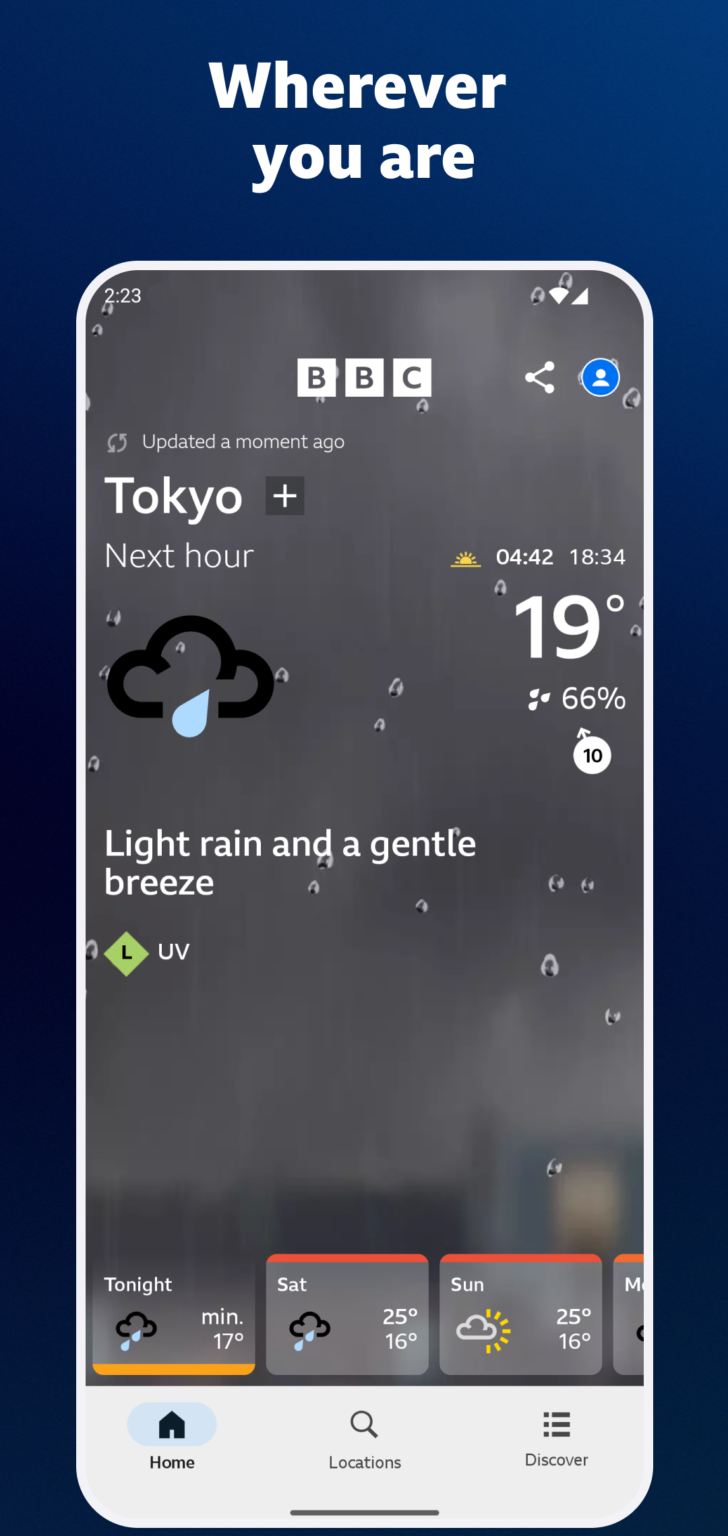 Bbc Weather 5 21 0 Apk Download By British Broadcasting Corporation